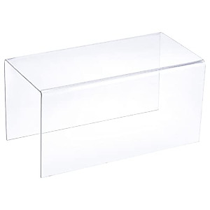 uxcell Shoes Display Stand Rack, 240x120x120mm Acrylic Storage Shelf Holder Clear