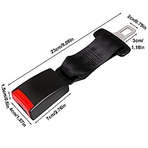 2 PCS Most Model Accessories Polyester Extension Comfortable and Convenient for Car Seats Universal，Ships from the US (9.0 Inch)
