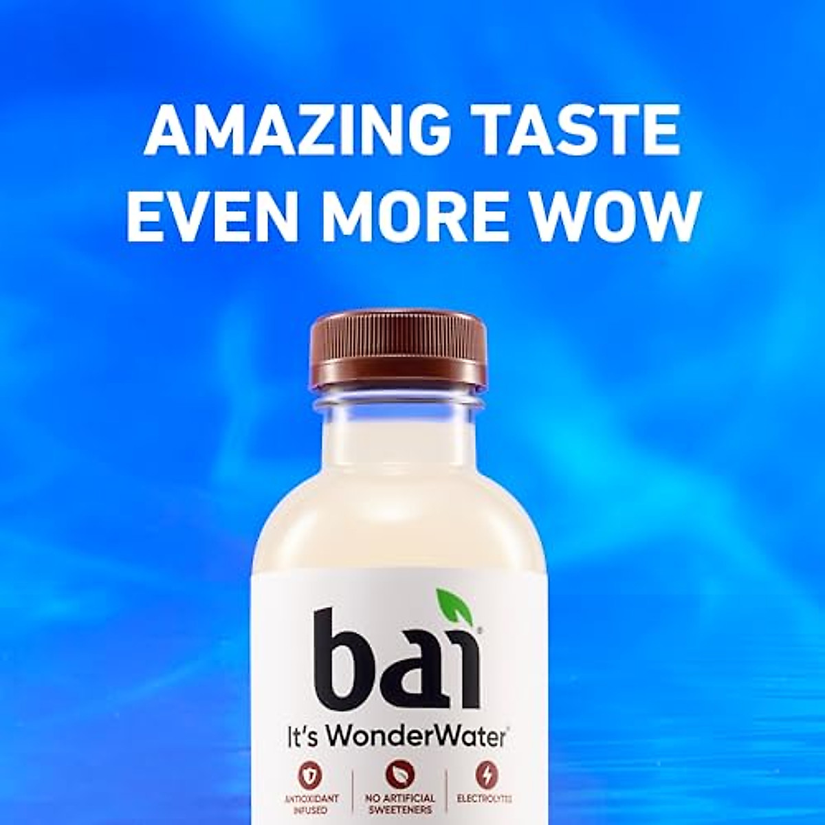 Bai Antioxidant Infused Water Beverage, Molokai Coconut, with Vitamin C and No Artificial Sweeteners, 18 Fluid Ounce Bottle, 12 Pack