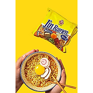 [OTTOGI] Jin Ramen, Mild Flavor - Korean Instant Ramen Noodle, Best Tasting Soup Traditional Instant Ramen (120g) -18 Pack