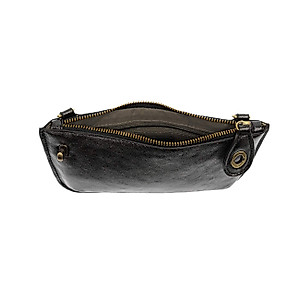 Joy Susan Ladies Crossbody Wristlet Clutch Lustre Lux - Black