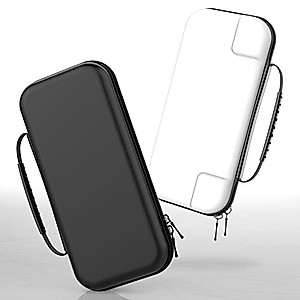 HEYSTOP Carry Case Compatible with Nintendo Switch & Nintendo Switch OLED Model 2021, Portable Travel Carry Case for Accessories and Console, Black