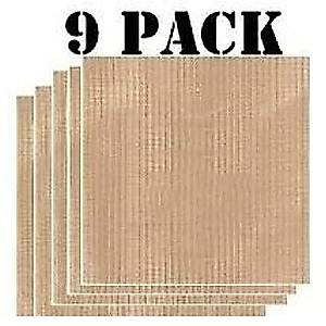 Superior 9 Pack Super Non-stick, Dupont Teflon Re-usable Food Dehydrator Sheets for Excalibur 2500, 2900, 3500, 3900 or 3926t. Sheet Measures 14” X 14” Fits Excalibur 5 and 9 Trays.