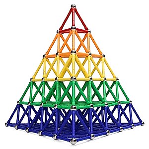 WITKA 200 Pieces Magnetic Building Sticks Block Toys, Children Intelligence Learning STEM Toys and Brain Training Set for Kids and Adults