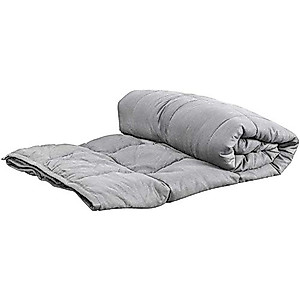 HomGarden Weighted Blanket for Adult (15lbs, 48" x 72"), Washable Heavy Blankets Cotton
