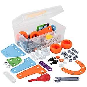 Toy Pal 7in1 STEM Toys for 6 7 8+ Year Old Boys Girls - 163 Pcs Engineering Construction Building Educational Toy for Boys Age 6-8 | STEM Activities Fun Birthday Gift