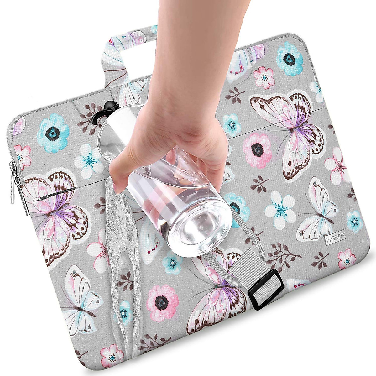 Laptop Shoulder Bag 13 13.3 14 Inch Case Compatible with MacBook Pro 14 2025-2021 M4/M3/M2/M1, Mac Air/pro 13-13.3 Inch and Most Popular 13-14 Notebooks,Spill-Resistant Briefcase,Butterfly