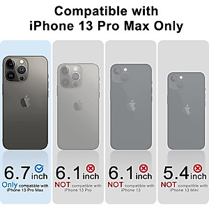 Jeylly [3 in 1 for iPhone 13 Pro Max Case, Heavy Duty Hybrid Hard PC Soft TPU Silicone Defender Bumper Slim Fit Durable Phone Case for iPhone 13 Pro Max, Green