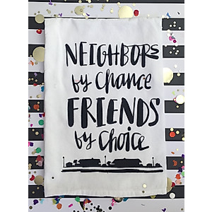 Primitives by Kathy LOL Made You Smile Dish Towel, 28" x 28", Cotton,White, Black