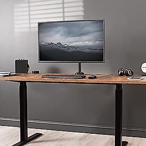 VIVO Heavy Duty Articulating Single Pneumatic Spring Arm Desk Mount Stand, Fits 17 to 32 inch Standard Screens or 43 inch Ultrawides up to 26.4 lbs with Maximum VESA 200x100mm, STAND-V101H