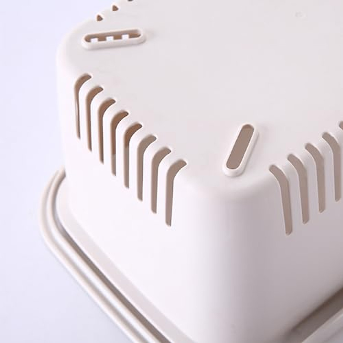 Plastic Storage Basket with Handle, Portable Storage Tote Holder Shower Caddy Tote Organizer for Bathroom Kitchen Office Dorm