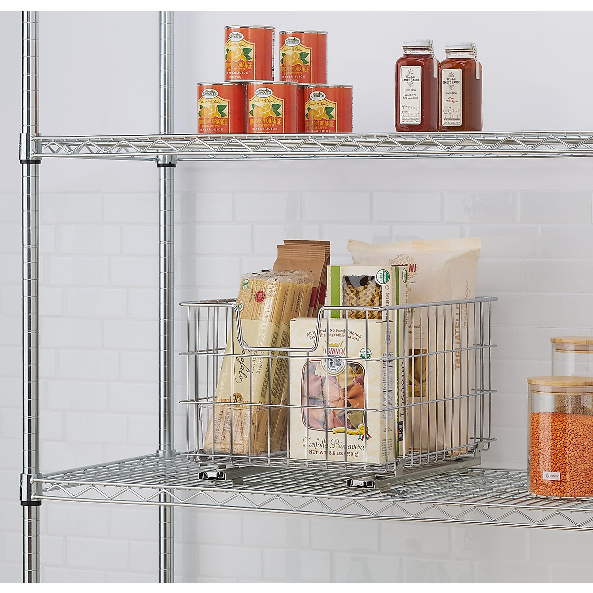 TRINITY Ecostorage Wire Basket with Slides