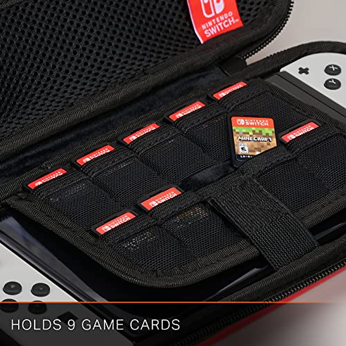 PowerA Travel Pro Case for Nintendo Switch - OLED Model, Nintendo Switch, Nintendo Switch Lite - Red