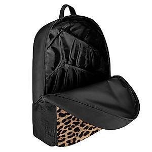 Jndtueit Leopard Backpack Cheetah Animal Skin Print Bookbag for Kids Boys Girls Back to School