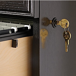 Sauder Palladia L-Desk, Wind Oak finish