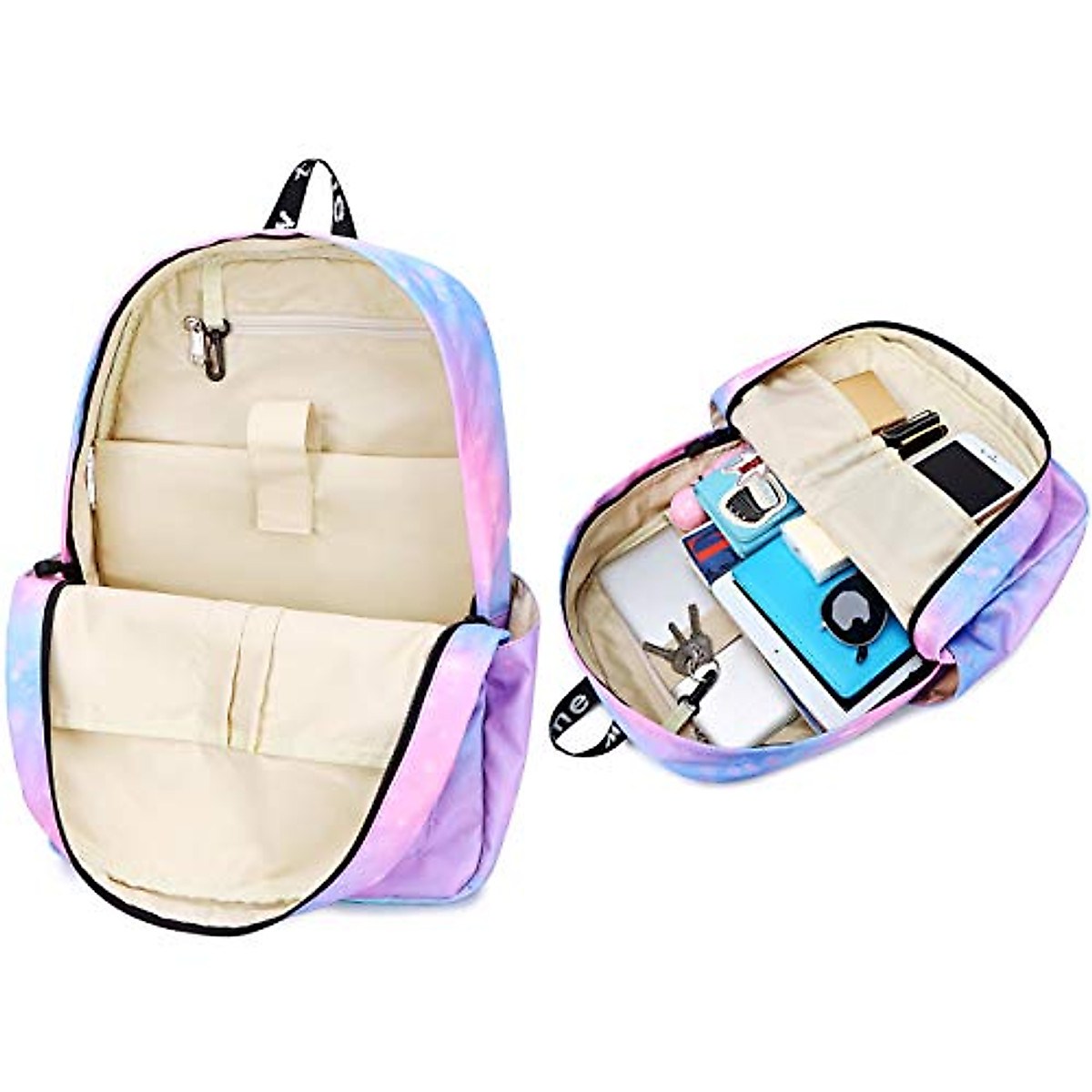 mygreen Galaxy Backpack for Girls, Boys, Kids, Teens, 14 inch Durable Book Bags for Elementary, Middle, Junior High School Students, A Gift That Gives Back Purple