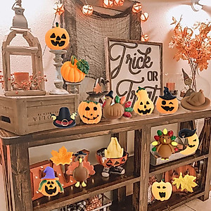 Holydeck 60 Pcs Thanksgiving Day Mochi Squishy Toys,Mini Cute Squeeze Toy Stress Reliever Anxiety Packs for Kids Thanksgiving Day Party Favor,Fall Decor,Fall Decrations (Thanksgiving)