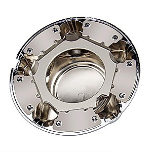 B4B BANG 4 BUCK 4 Packs 7" Center Cap with 5-Lug Steel Wheel Chrome for Ford 1997-2003 F150 F-150 97-02 Expedition