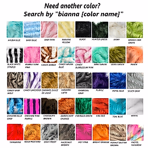 Bianna Pastel Rainbow Patch Faux Fur Fabric, American Seller, Luxury Shag Shaggy Material for Crafting, Sewing, Costumes, Fursuits, Home Decor (30x36 inches)