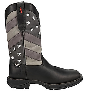 Durango Men's DDB0125 Western Boot, black charcoal grey, 10 M US