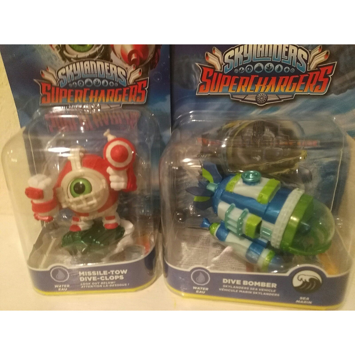Skylanders Superchargers 360 Character & Vehicle bundle Missile-Tow Dive Clops & Dive Bomber