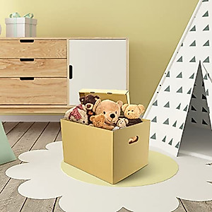 Lineco, RTA Record Storage Carton, 12x15x10 Inch, Archival Acid-Free Buffered Double Layered Panels, No Adhesive or Tools Needed (Pack of 5) Tan