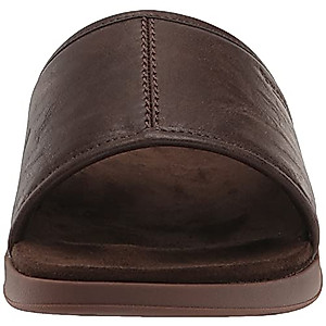 Koolaburra by UGG Men's TREEVE Slide Sandal, Chocolate Brown, 10