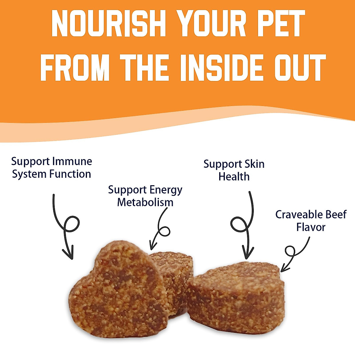 Pet Nutritional 12-in-1 Multivitamin Soft Chews Supplement for Dogs & Cats – Immune, Skin, Coat, and Digestion Support with Vitamins A, B, C, D, E & Minerals (170 Chews)