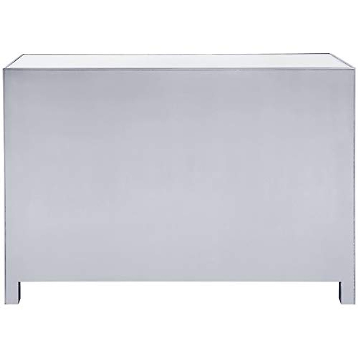 Elegant Decor Dresser 6 Drawers 48in. W x 18in. Din. x 32in. H in Antique Silver Paint