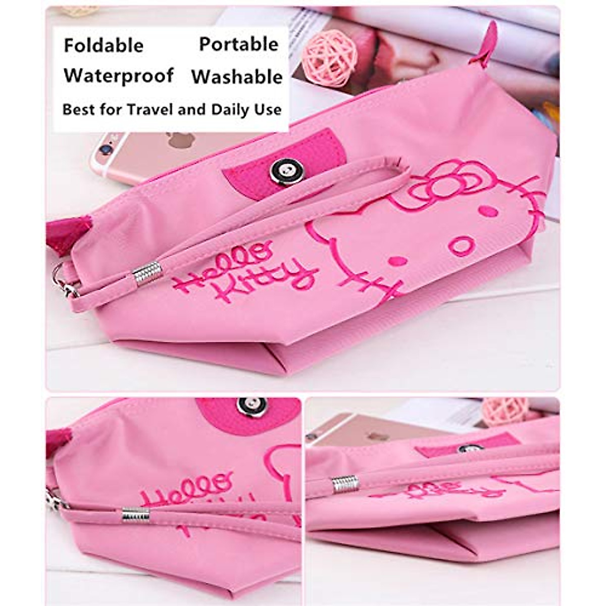 Kerr's Choice Cosmetic Bag Makeup Bag Kitty Cat Toiletry Bag Makeup Pouch Kitty Gift