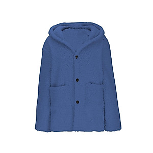 SHOPESSA my orders womens sherpa fleece jacket with hood open front button down jacket coat fluffy fuzzy cardigan thermal fuzzy long sleeve womens top deals of the day clearance prime lightning deals