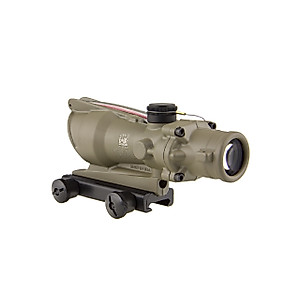 Trijicon ACOG TA31-D-100310 4x 32 Dual Illuminated Red Chevron .223 BAC Reticle Scope, Dark Earth