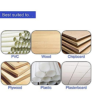 LANIAKEA 6-1/8-Inch Bi-Metal Hole Saw 156MM M42 Annular Hole Cutter HSS Variable Tooth Pitch Holesaw Set with Arbor Blue for Home DIYer