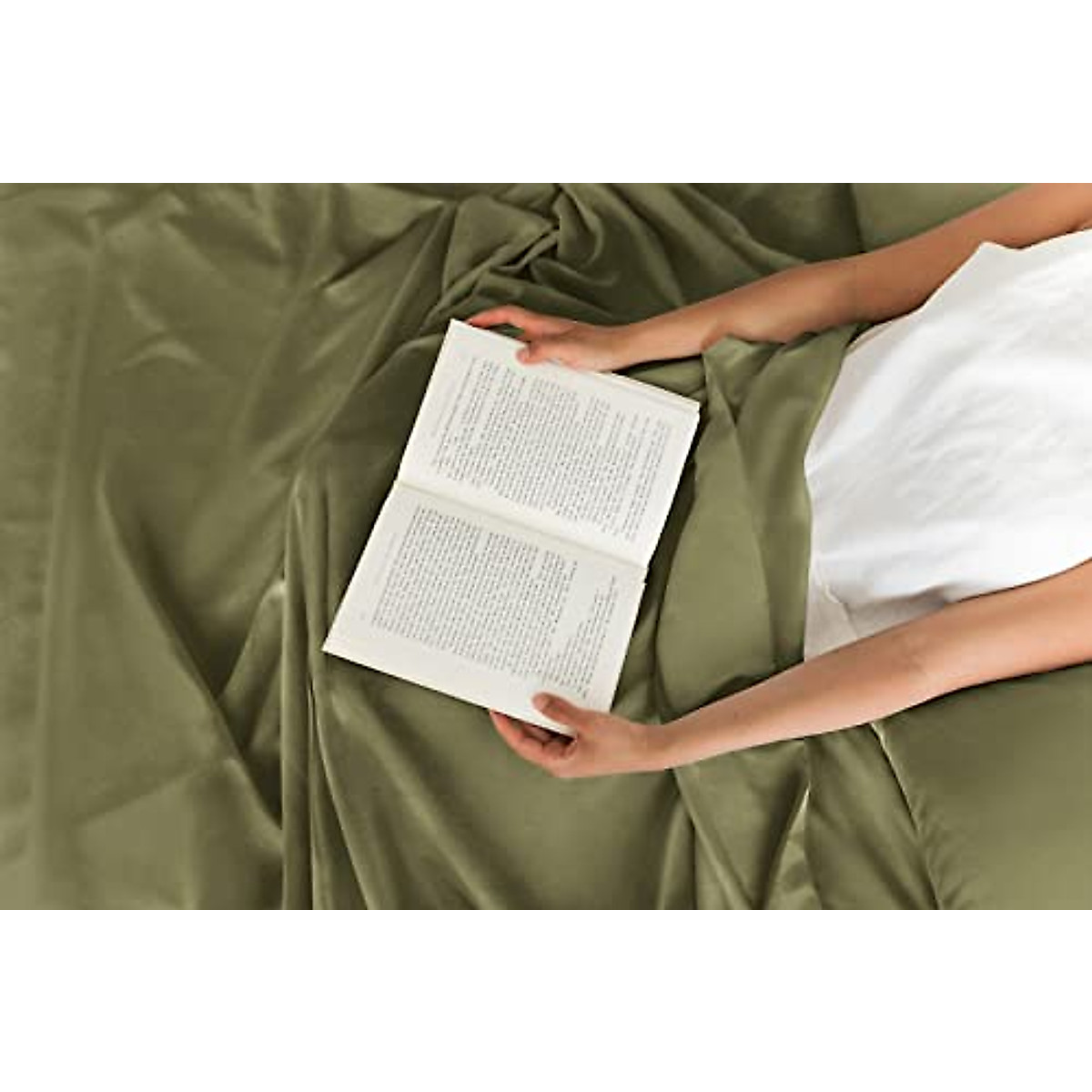400 Thread Count Cotton - Twin Size Sheet Set - 100% Cotton Sheets - 400-Thread-Count - Sateen Cotton - Deep Pocket Cotton Bed Sheets - Silky & Soft Cotton - Hotel Quality Cotton Sheet for Twin Beds