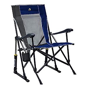 GCI Roadtrip Rocking Chair Outdoor (Royal Blue/Pewter) XC