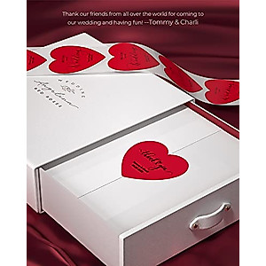 MUNBYN 3" Heart Thermal Stickers, Heart-Shaped Adhesive Sticker Labels, Red Love Thermal Labels for Gift, Wedding, Anniversary, Valentine's Day, Small Business 400 Labels/Roll