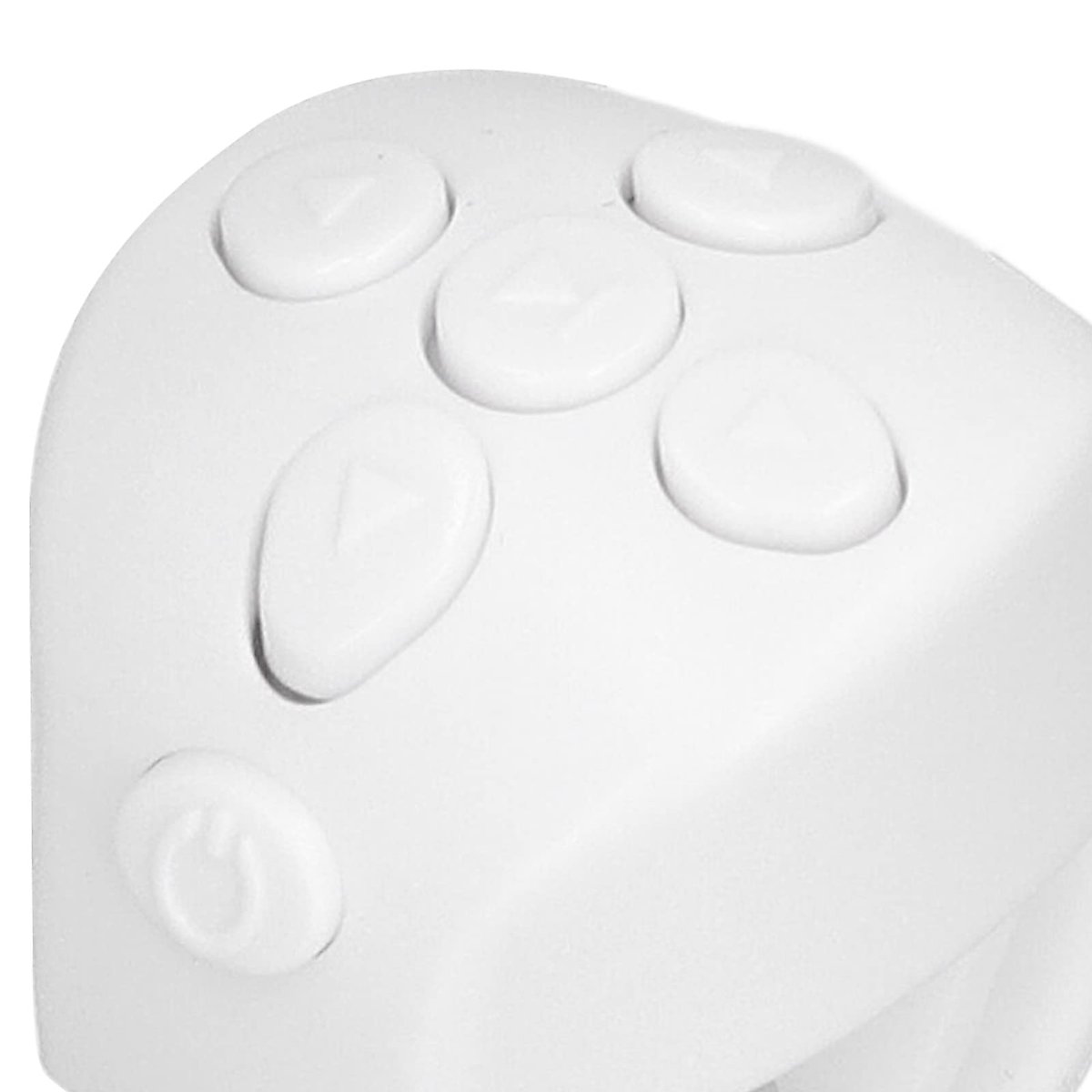 Remote Control, 10M Stable Connection Remote Page Turner Rechargeable Adjustable Size Support Mainstream Apps for iPhone (White)