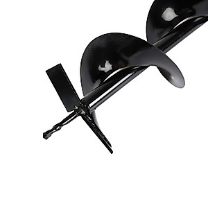 6''x32'' Garden Auger Spiral Drill Bits Earth Auger Drill Bits Heavy Metal Auger Drill Bit for Gas Hole Digger