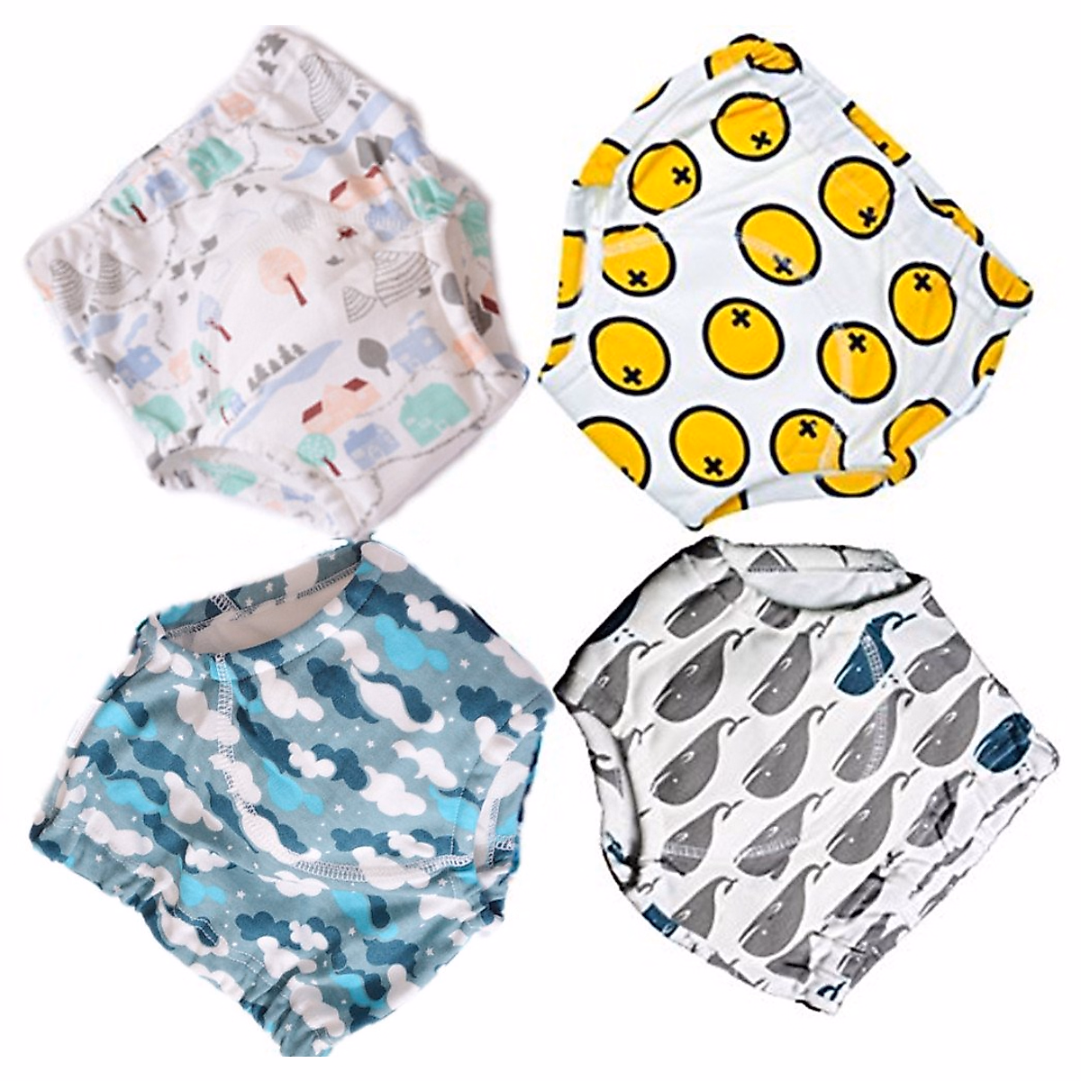 Potty Training Pants for Baby and Toddler Boys, Baby underwear 4 pack (90（2T), B4)