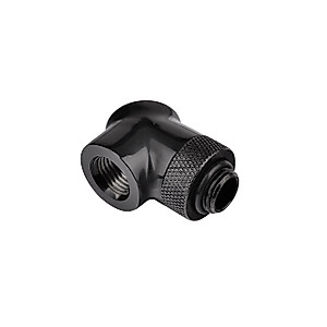 Thermaltake CL-W053-CU00BL-A Pacific G1/4 45/90 Degree Adapter - Black