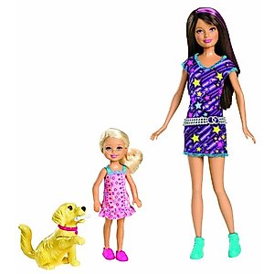 Barbie Sisters Train Taffy Skipper and Chelsea Doll 2-Pack