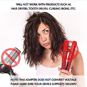 Ceptics Turkey, Egypt, Iceland Travel Adapter Plug with Dual USB - Type C - Europe - Usa Input - Light Weight - Perfect for Cell Phones, Chargers, Cameras and More