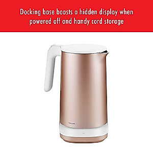 ZWILLING Enfinigy 1.56-qt Cool Touch Stainless Steel Electric Kettle Pro, Tea Kettle, Rose