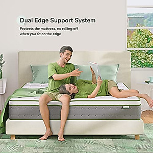 Novilla Twin Mattress, 10 Inch Hybrid Pillow Top Twin Size Mattress in a Box with Gel Memory Foam & Individually Wrapped Pocket Coils Innerspring for a Cool & Peaceful Sleep