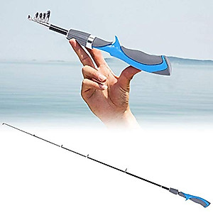 Bnineteenteam Fishing Rod and Reel Combos Portable Carbon Fiber Telescopic Deep Sea Fishing Rod for Travel Saltwater Freshwater Fishing Rod Boat Fishing(1.2m) Fishing Rod and Its Accessories