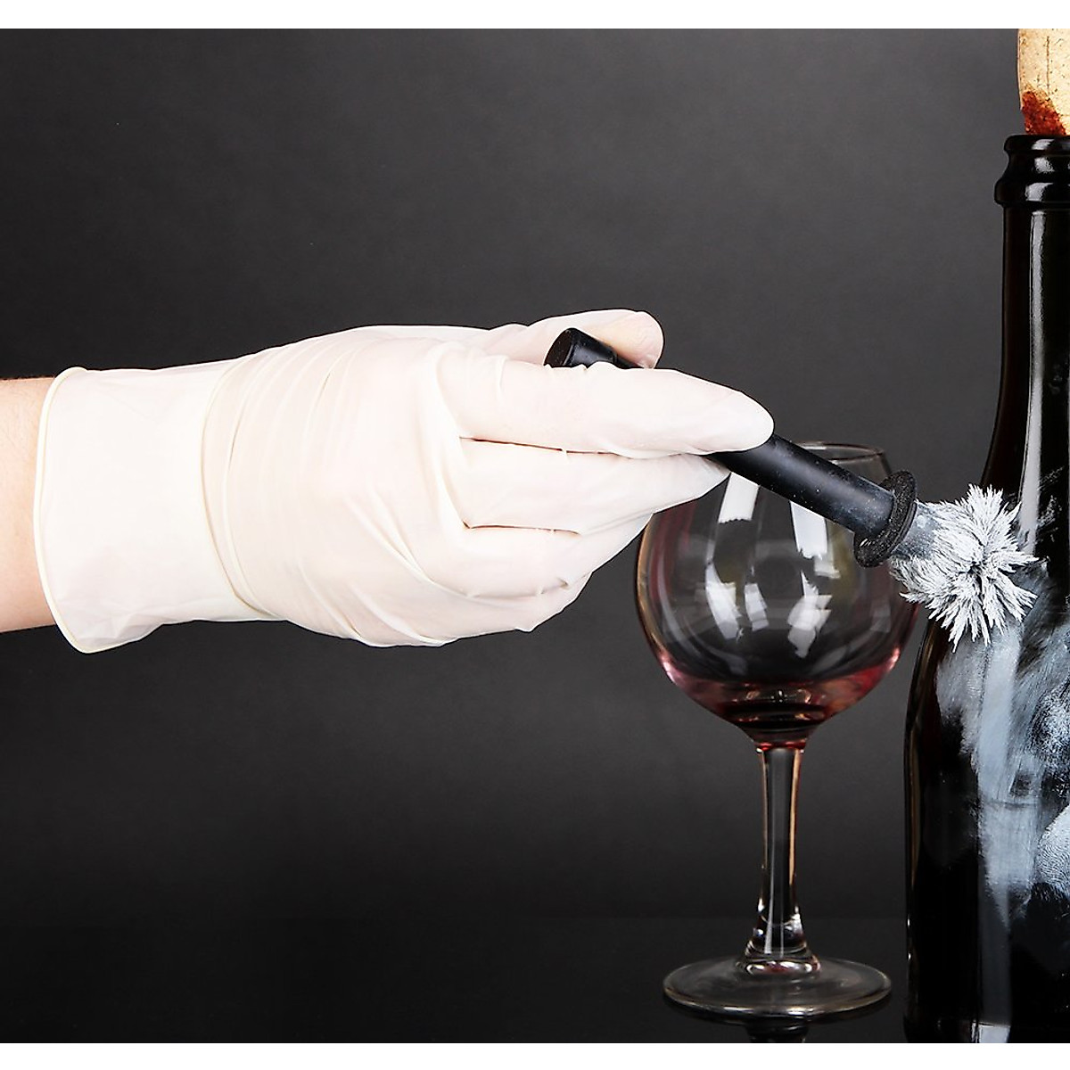 Adenna GLD266 Gold 6 mil Latex Powder Free Exam Gloves (White, Large) Box of 100