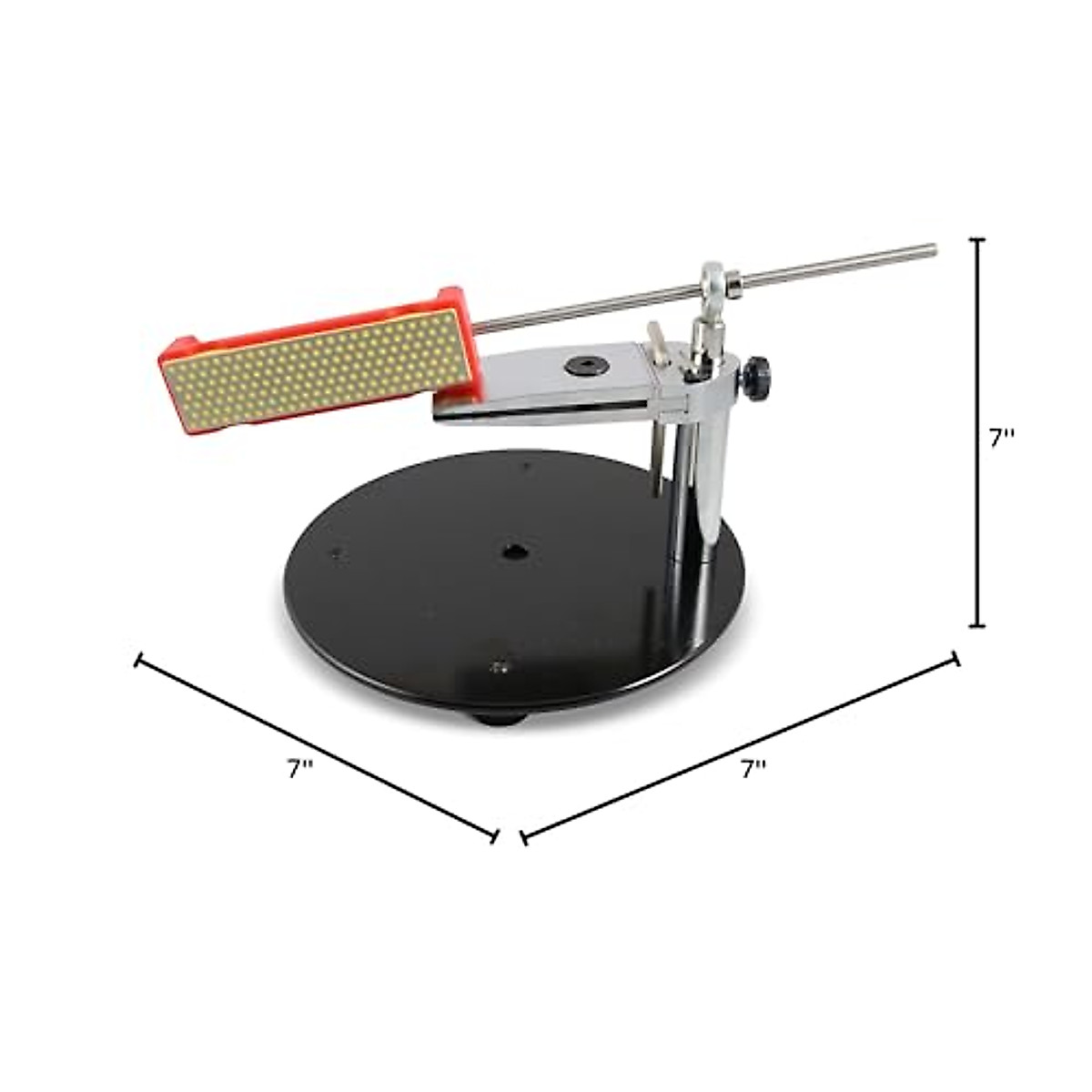 Fino Edge Professional Knife Sharpeners for Kitchen Knives - Diamond - Designed with Tight Clamp, Stable Base - Easy To Assemble with Reference Guide & Instruction Manual