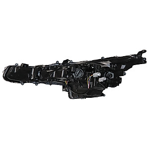 Guaopom LED Car Headlights Headlamp Drivers Passengers Side Car Headlights Compatible With For Toyota Corolla 2020-2021 Black Housing Halogen Lamp Left Right Side Headlamp Direct Replacement (L+R)