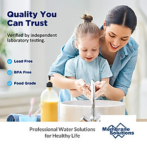 5 Micron String Wound & 20 Micron Pleated Sediment Water Filter Cartridge by Membrane Solutions, 10"x2.5", 10 Pack