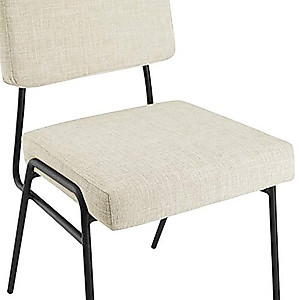 Ergode Craft Upholstered Fabric Dining Side Chair - Black Beige
